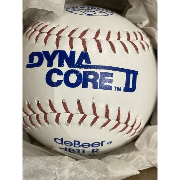 DeBeer | Games | Debeer Db1r Dynacore Softball Licensed By Asa White With Red Stitching | Poshmark
